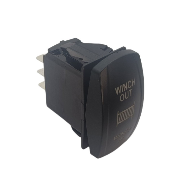 12V 24V Toggle Switch SPST Dashboard 4 Pin Rocker Switch Blue Lighted ...