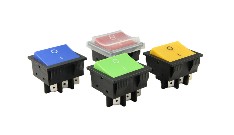 9 pin circuit breaker Green rocker switch